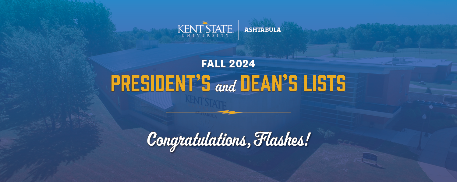 Ashtabula Fall 2024 President's and Dean's List Announced | Kent State University